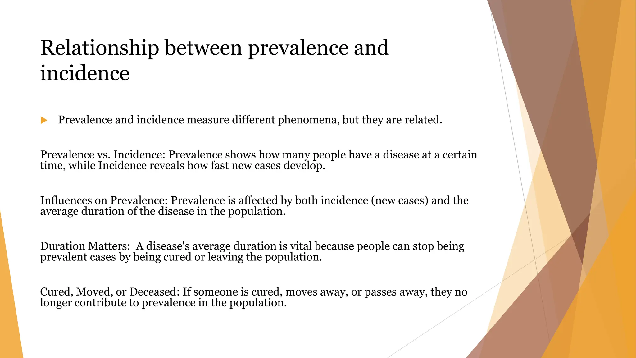 incidence prevalence rate presentation.. | PPTX