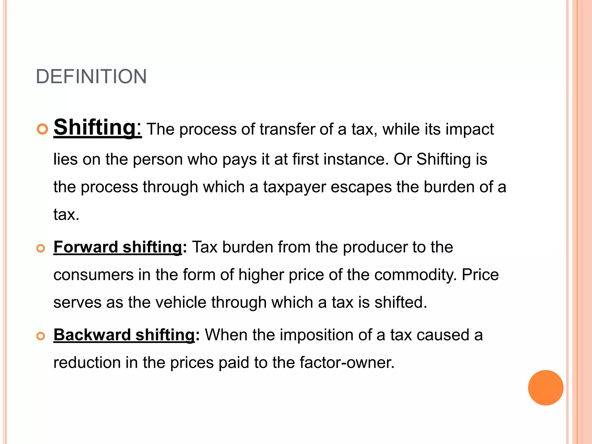 Incidence of tax | PPTX