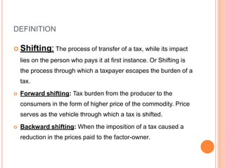 Incidence of tax | PPTX