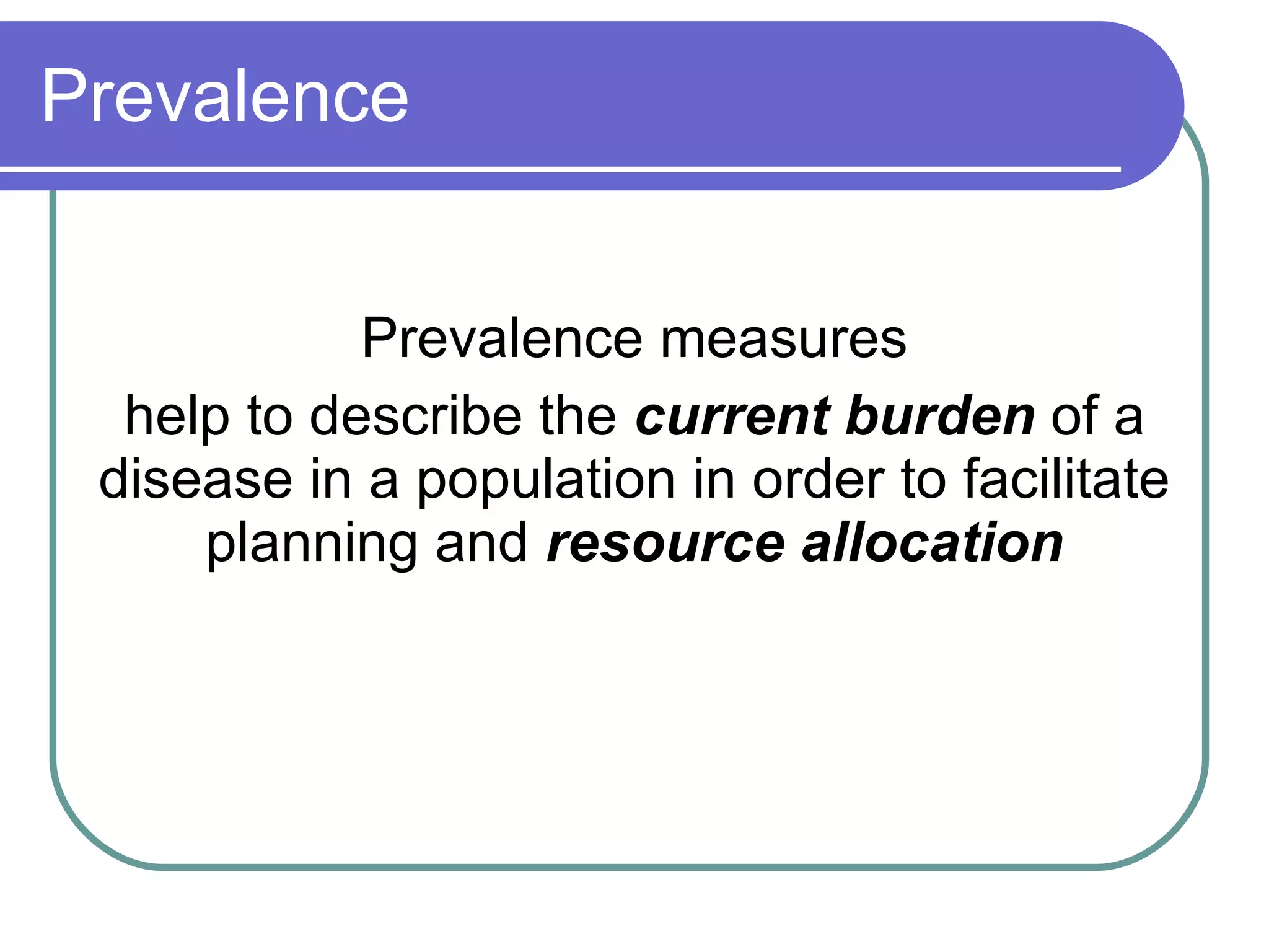 Incidence And Prevalence | PPT