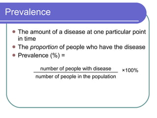 Incidence And Prevalence | PPT