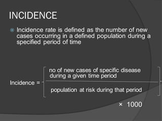 incidence and prevalence. Medical science | PDF