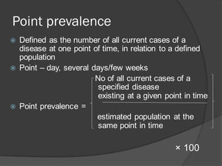 incidence and prevalence. Medical science | PDF