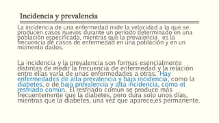 Incidencia y prevalencia | PPTX