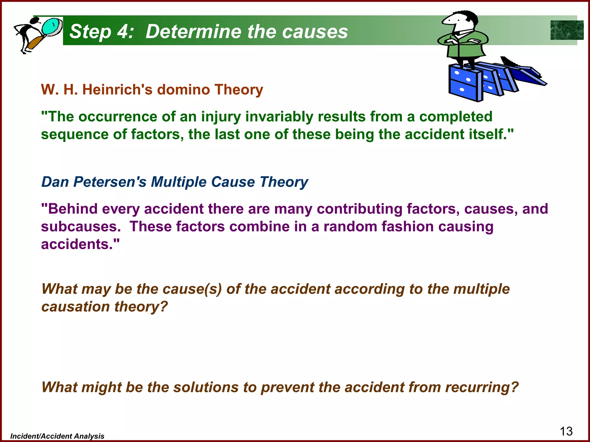 Incident accident analysis | PPT