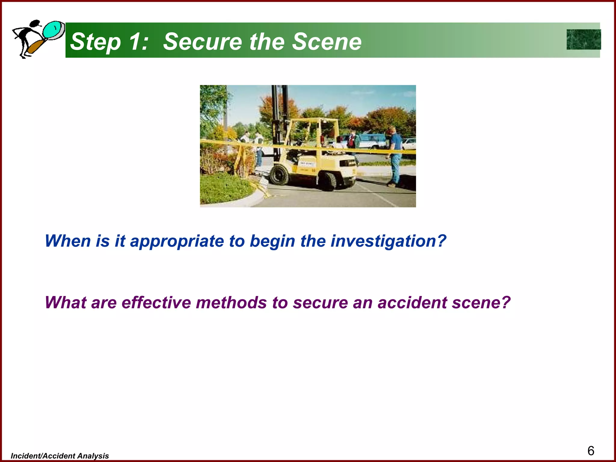 Incident accident analysis | PPT