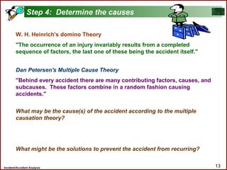 Incident accident analysis | PPT