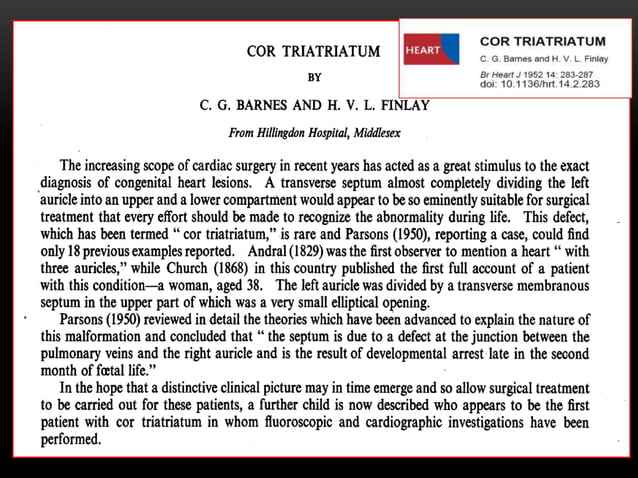 Incidental cor triatriatum sinister with congenital mr in | PPTX