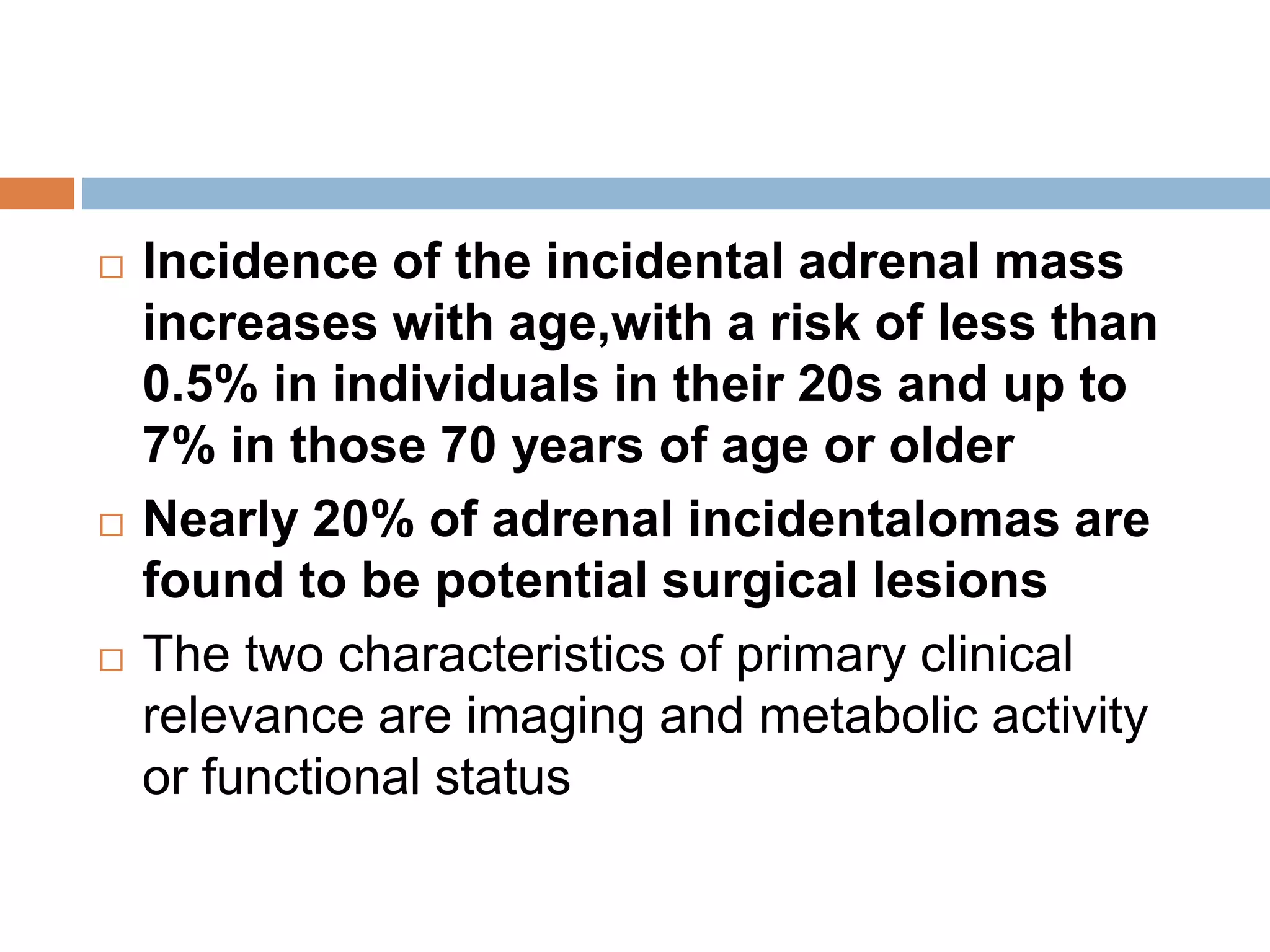 Incidentaloma adrenal | PPTX