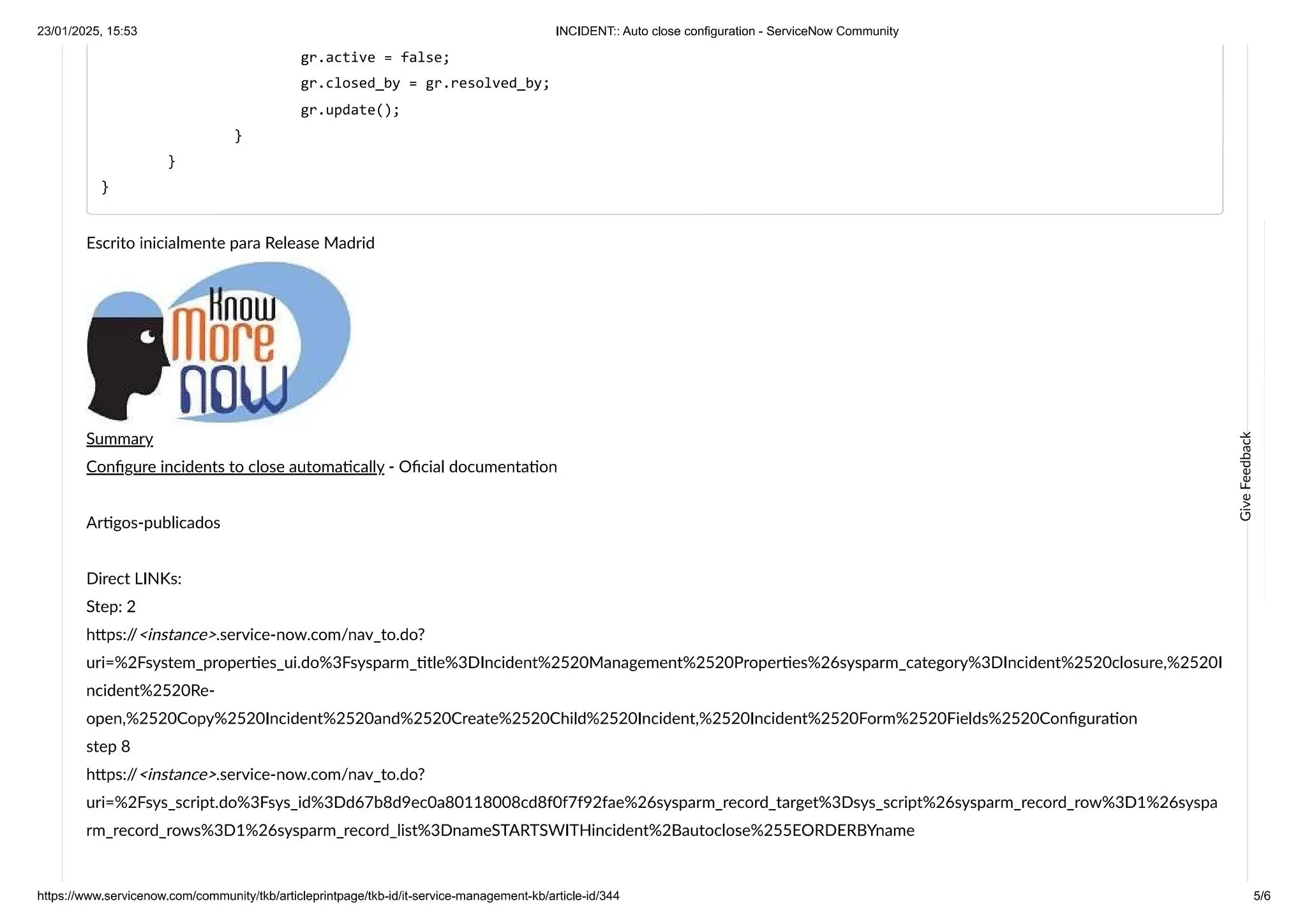 ServiceNow INCIDENT Auto close configuration.pdf