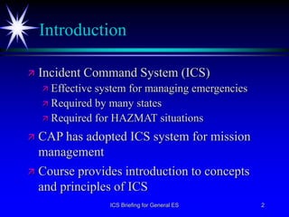 incident command system BASIC COURSE.PPT | Business | Business and Finance