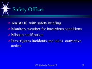 incident command system BASIC COURSE.PPT | Business | Business and Finance