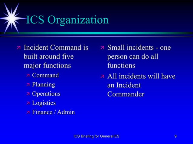 incident command system BASIC COURSE.PPT | Business | Business and Finance