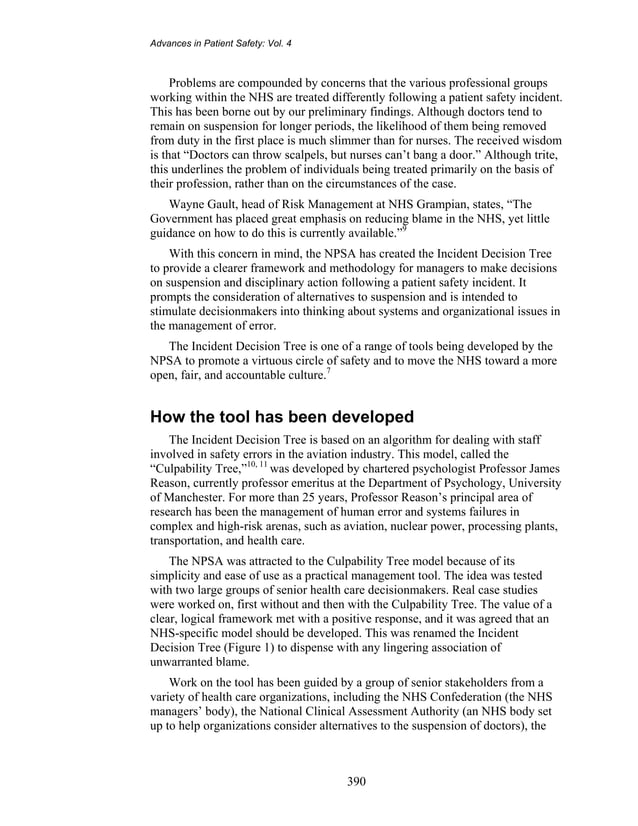 Incident decision tree following james reason | PDF | Healthcare ...