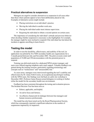 Incident decision tree following james reason | PDF | Healthcare ...