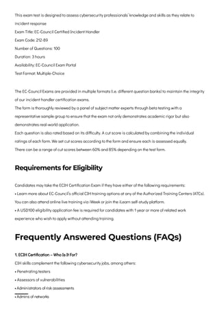 Incident Handler Certification | PDF