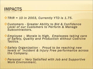 Incident & injury free electric power presentation 3 19-11 | PPT