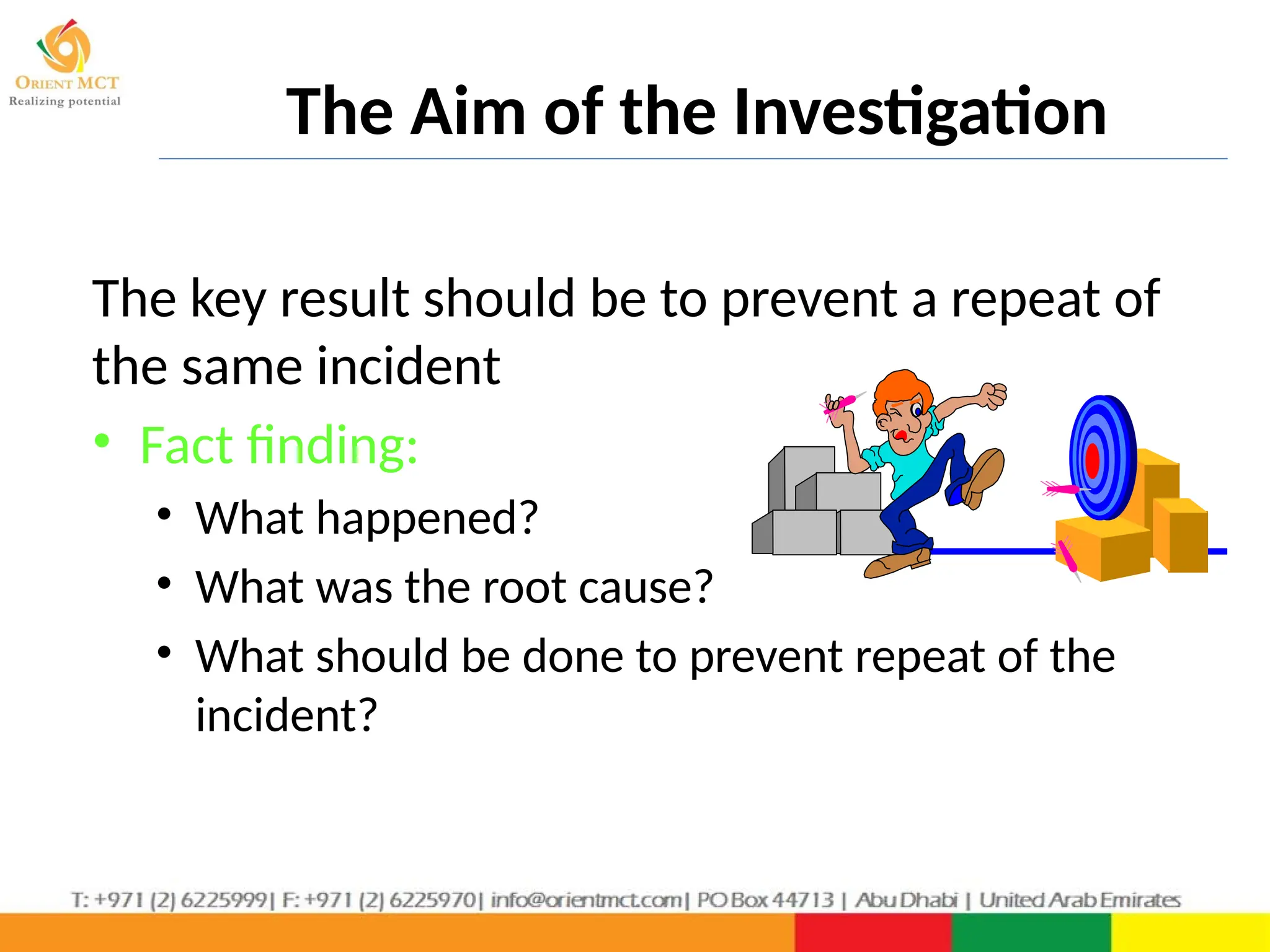 Incident investigation and reporting training | PPTX
