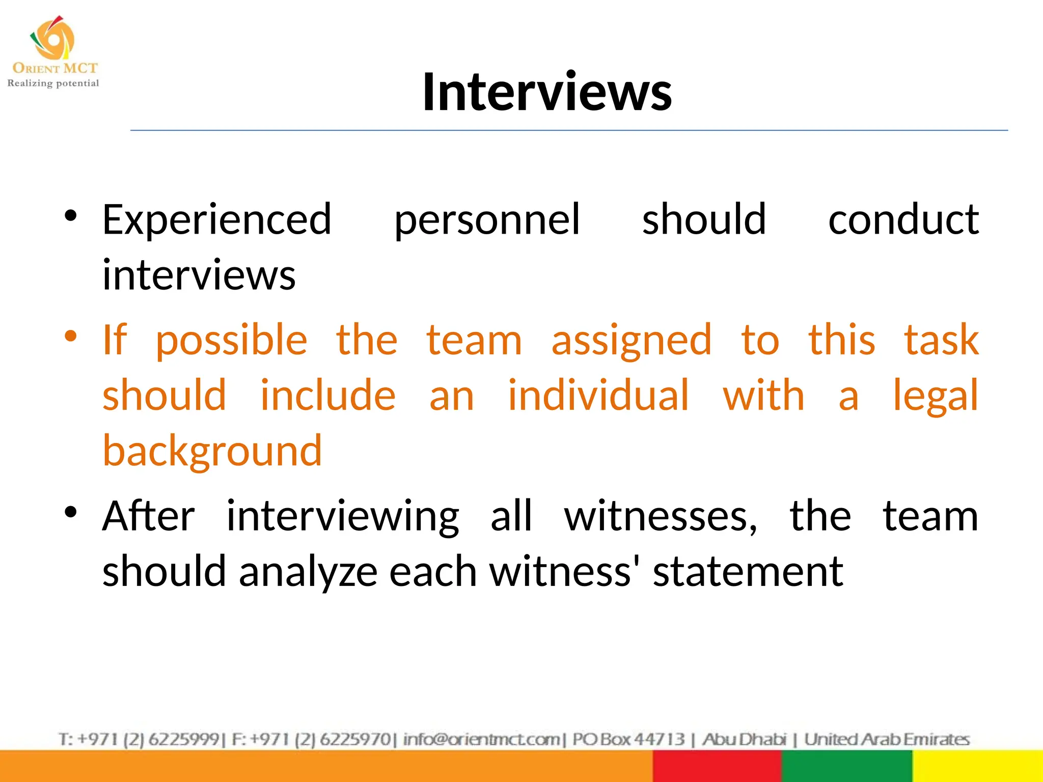 Incident investigation and reporting training | PPTX