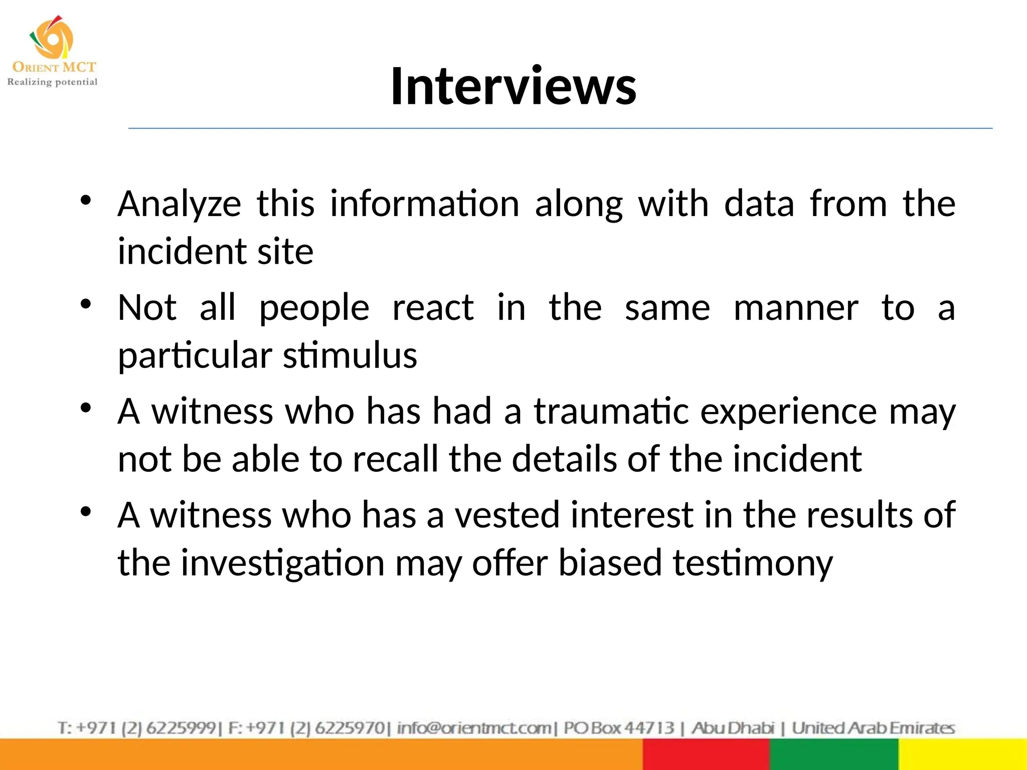 Incident investigation and reporting training | PPTX