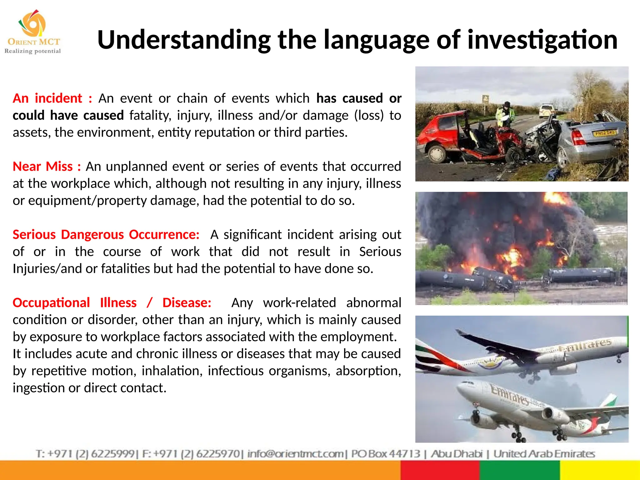 Incident investigation and reporting training | PPTX