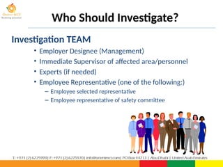 Incident investigation and reporting training | PPTX