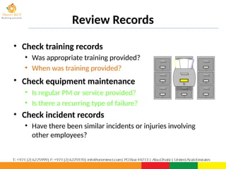 Incident investigation and reporting training | PPTX