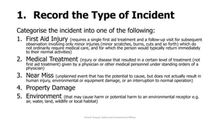 Record-keeping for an incident at Work | PPTX