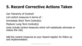 Record-keeping for an incident at Work | PPT