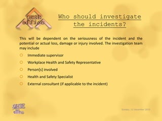 Incident Investigation Guidelines | PPTX