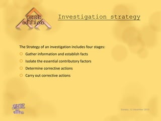 Incident Investigation Guidelines | PPTX