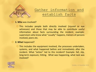 Incident Investigation Guidelines | PPTX