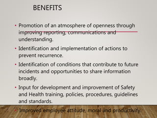 Incident Investigation “Working to Prevent Recurrence“ | PPTX