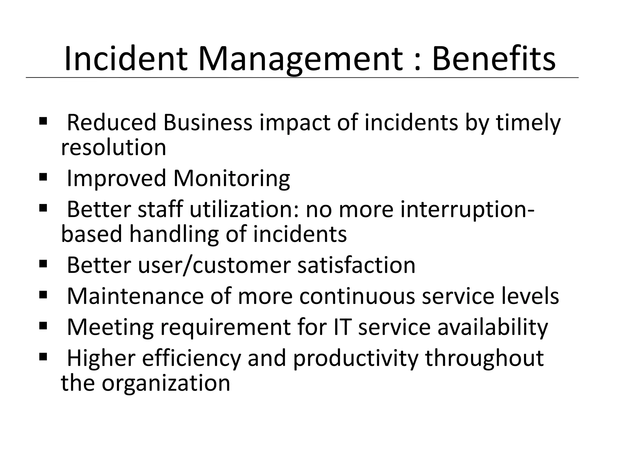 ITIL- Service operations- Incident management | PPTX ITIL- Service operations- Incident management | PPTX