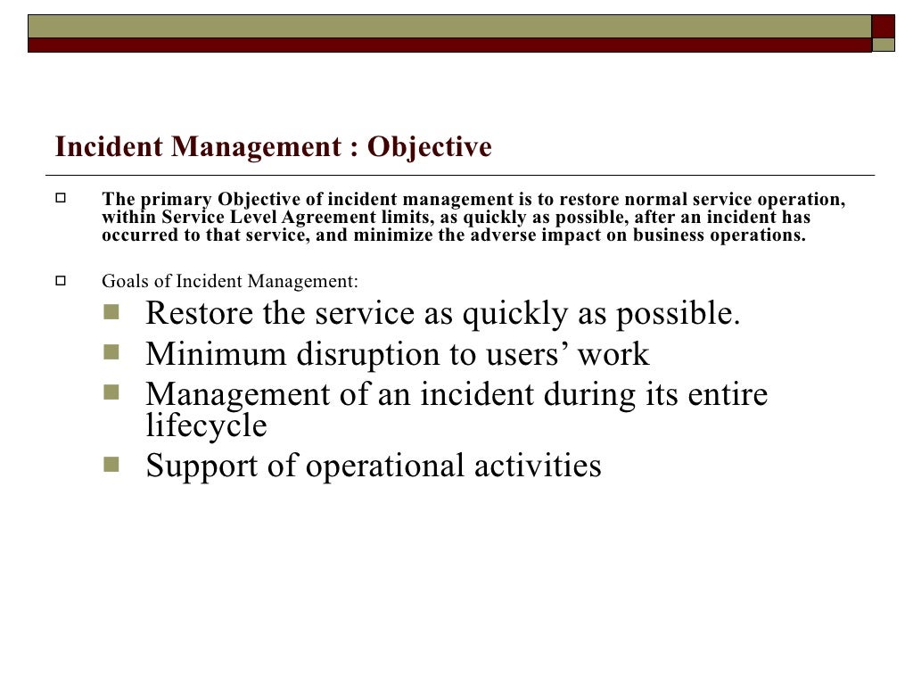 Itil incident definition - dunnative