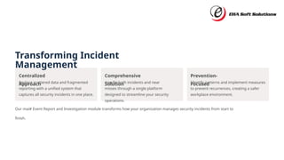 Incident Management System and Security Incident Reporting Software | PPTX