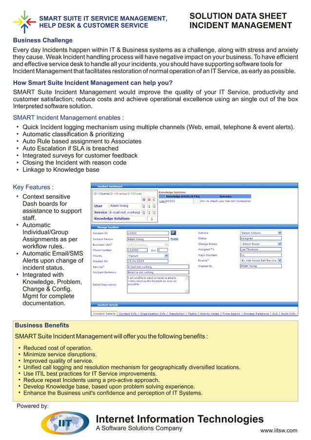 Incident problem management_datasheet | PDF