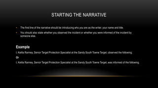 Incident report | PPTX