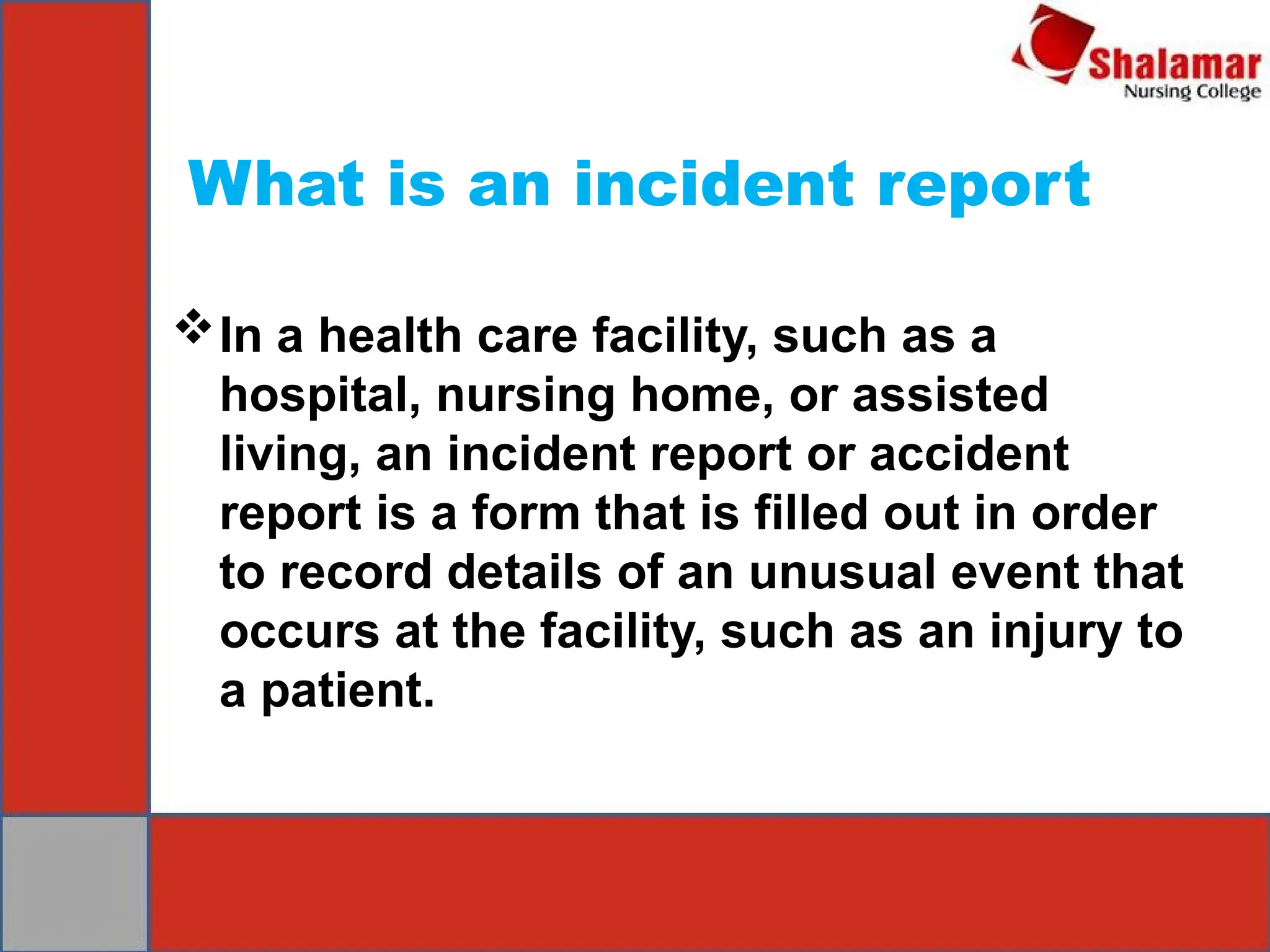 Incident report (4).pptx english ppt 2nd year | PPTX