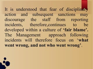 Incident reporting | ODP