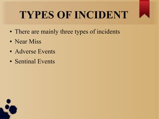 Incident reporting | ODP