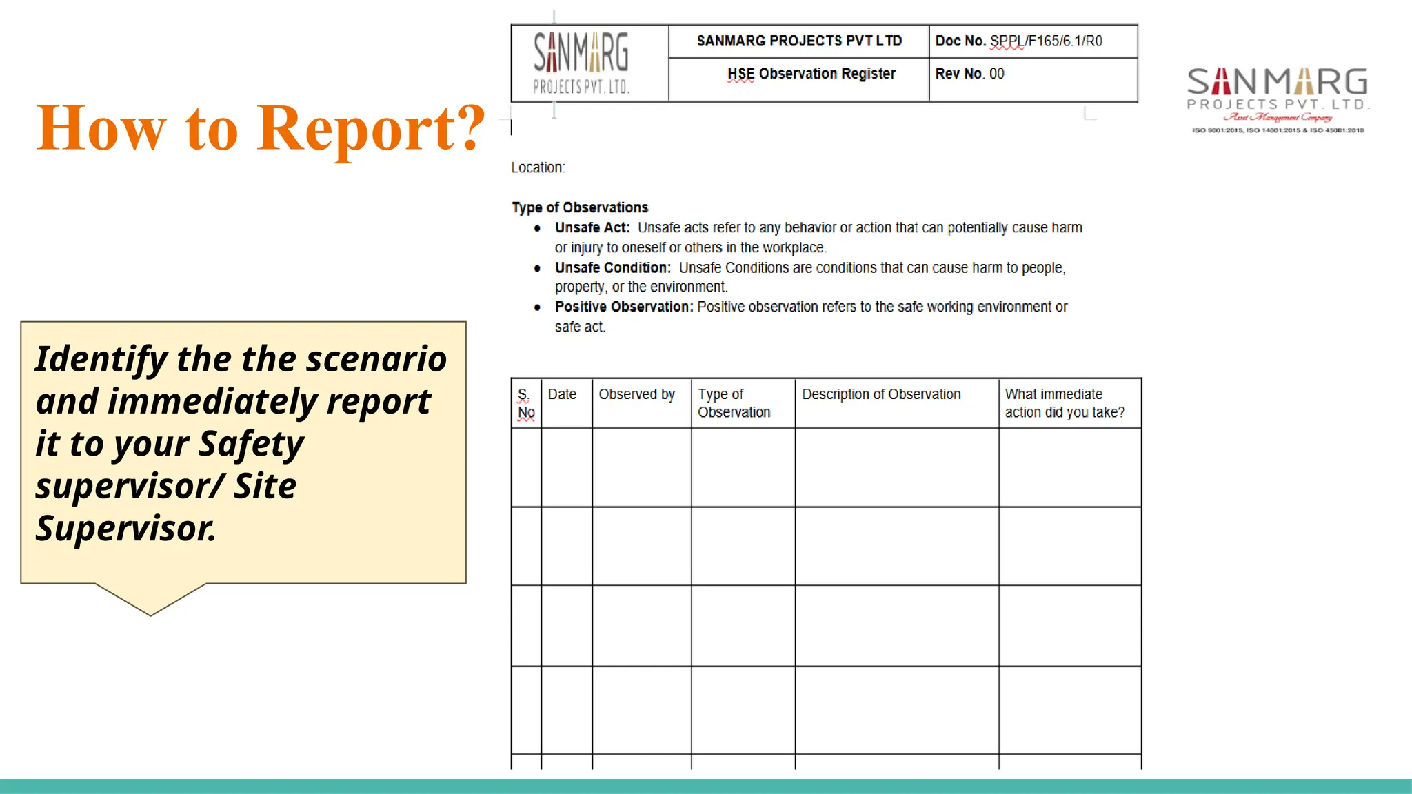 INCIDENT REPORTING.pptx Safety Awareness Program | PPTX