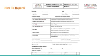 INCIDENT REPORTING.pptx Safety Awareness Program | PPTX