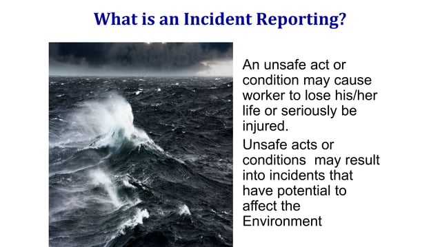 Incident Reporting Presentation OffshoreWind.pptx | Environmental Services Industry | Industries