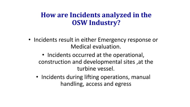 Incident Reporting Presentation OffshoreWind.pptx | Environmental ...