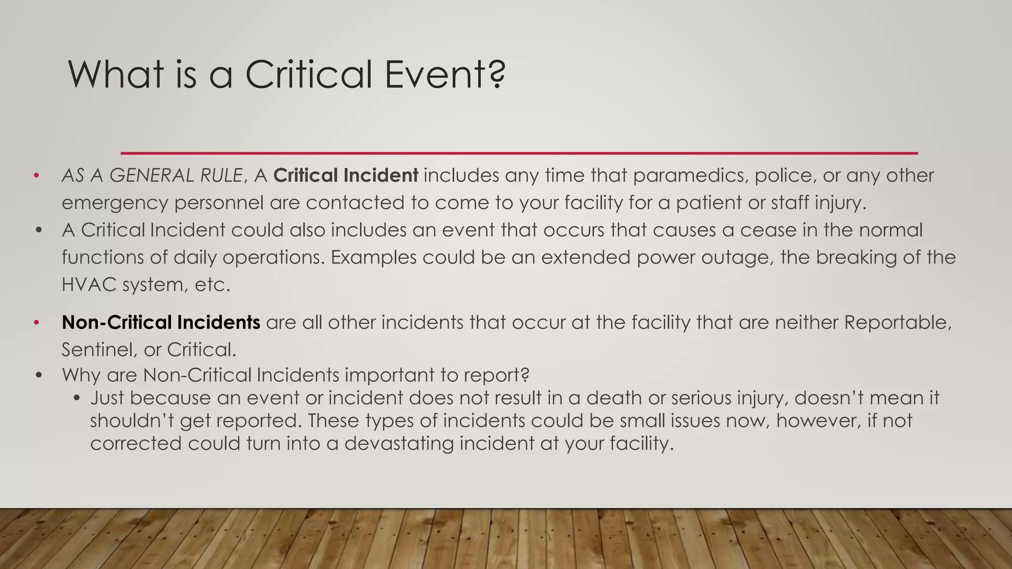 Incident report training | PPTX