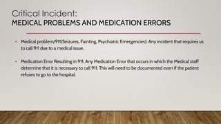 Incident report training | PPTX