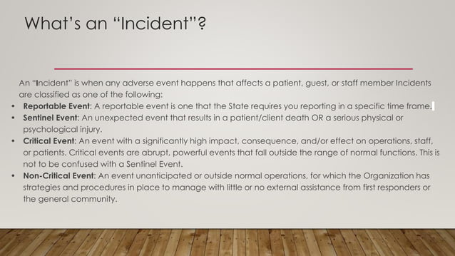 Incident report training | PPTX | First Aid | Injuries