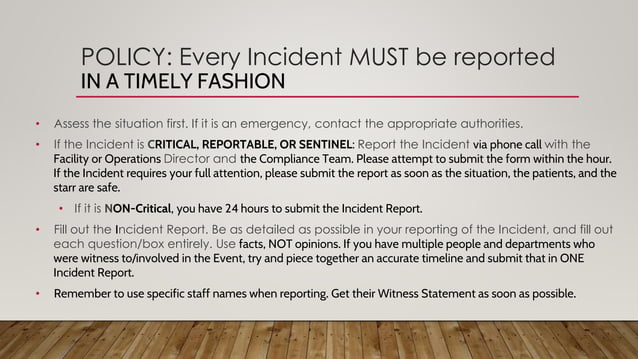 Incident report training | PPTX | First Aid | Injuries