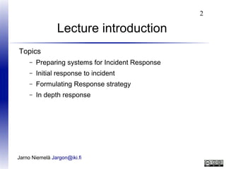 Incident response | ODP | Operating Systems | Computer Software and ...